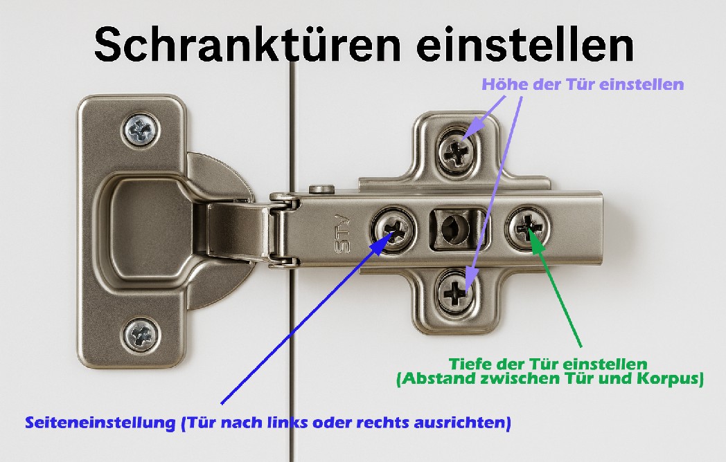 Haustur Scharniere Einstellen